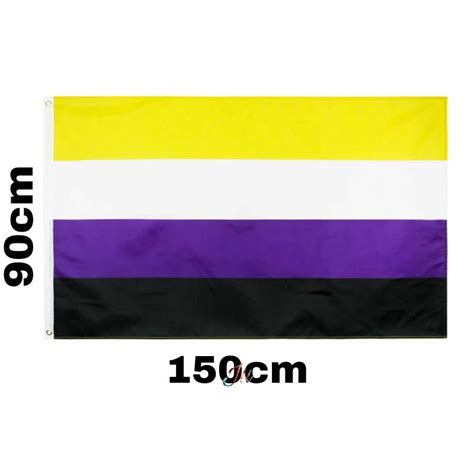 Bandeira Gênero Não Binário 150x90cm Orgulho Lgbt Shopee Brasil