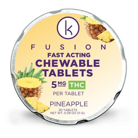Buy Pineapple Tablets 100mg 20pk K Fusion Cannabis Burtonsville
