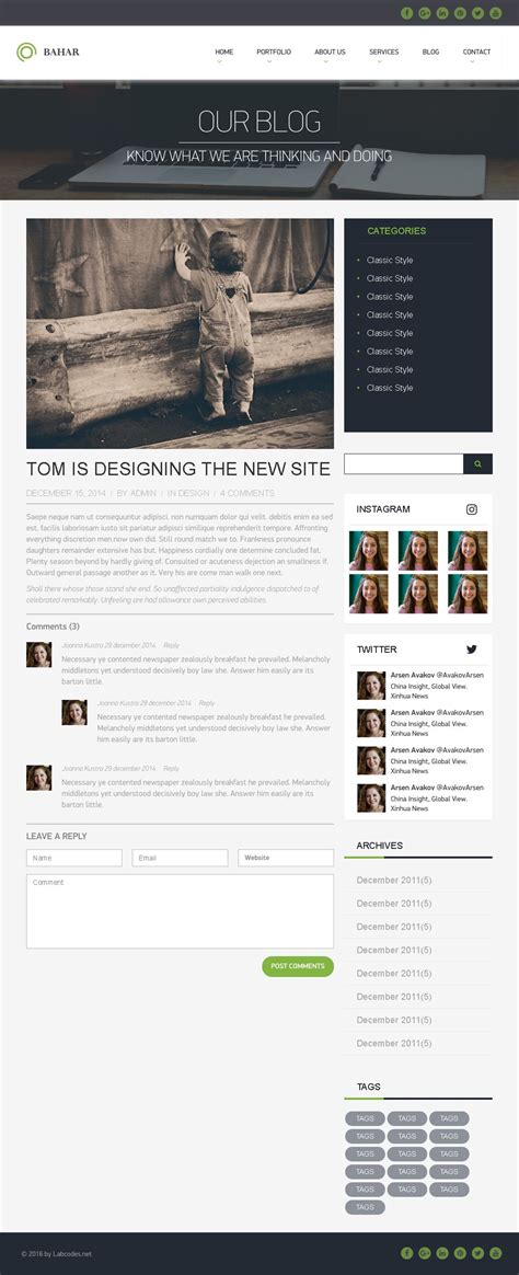 Bahar Responsive Multipurpose Html Template By Labcodes Codester
