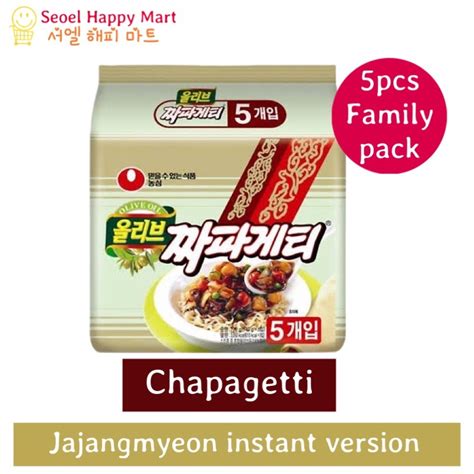 Nongshim Chapagetti Korean Black Bean Sauce Noodle Jajangmyeon 140g