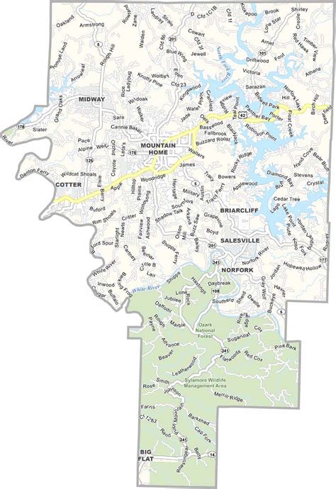 Independence County Map Arkansas Us County Maps