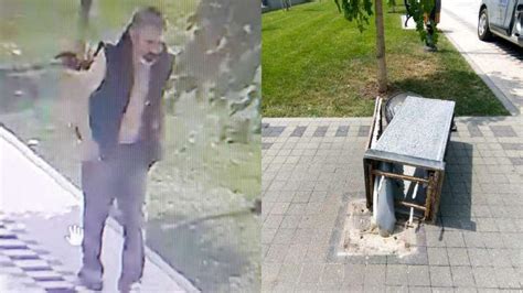 foto Cișmeaua de pe aleea Grigore Vieru distrusă în plină zi de un