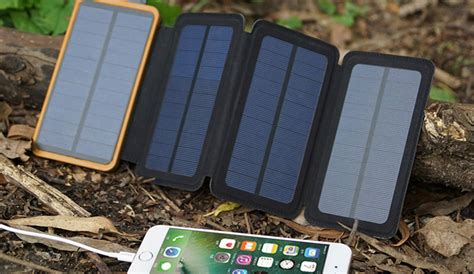 Powerbank Med Solceller Spis I Byen