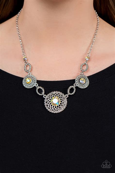 Paparazzi Necklace ~ Cosmic Cosmos Yellow Paparazzi Jewelry