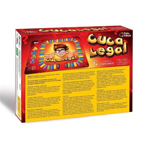 Jogo Cuca Legal Escolar Tabuleiro Roleta Cartas Pais Filhos Papelaria Criativa
