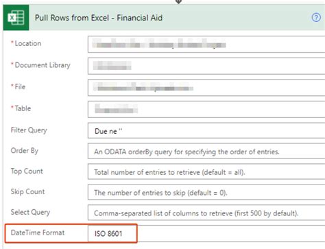 Solved Flow Doesnt Capture Date Data Type Column From Ex Power