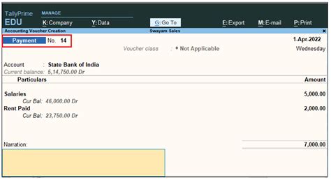 Tallyprime Assignment 20 Payment Voucher Tallyprime Book Tutorial