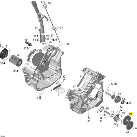 420434300 Шестерня масляного насоса 38 зубьев BRP Ski-doo Lynx Can-Am в ...
