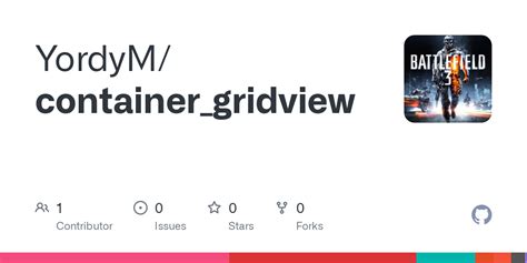 GitHub YordyM Container Gridview
