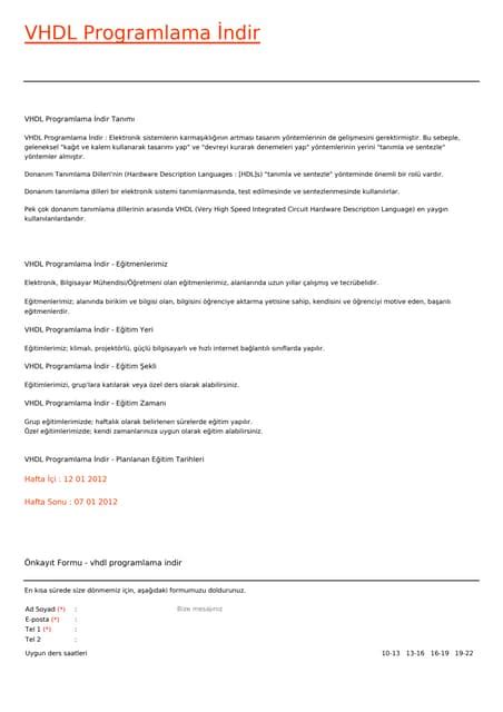 Vhdl Indir Pdf