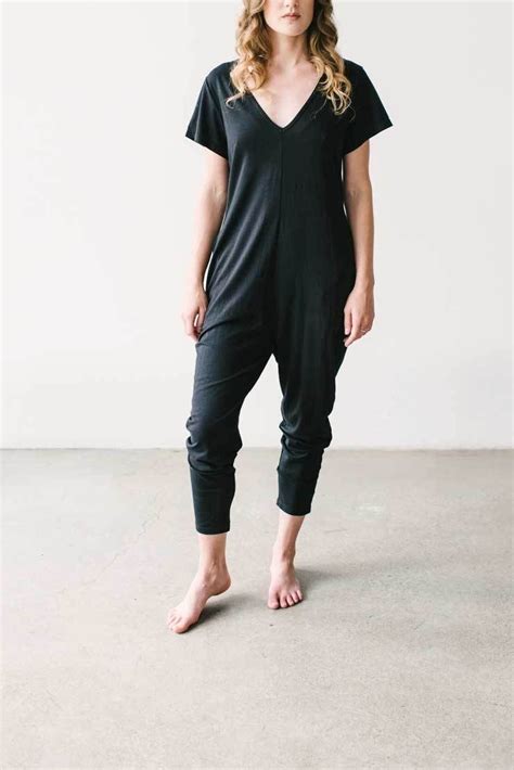 Smash Tess The Sunday Romper In Midnight Black Lounge Wear