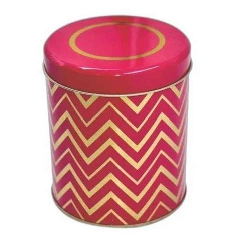 Cylindrical 80mm Printed Tin Containers For Food Products Capacity 100 Ml At Rs 30 Piece In