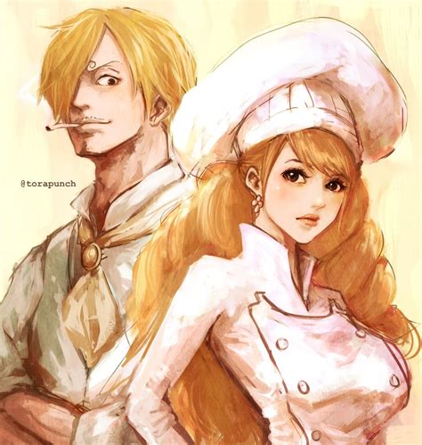 Sanji And Charlotte Pudding One Piece Drawn By Torapunch Danbooru