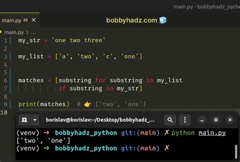 Check If A String Contains An Element From A List In Python Bobbyhadz