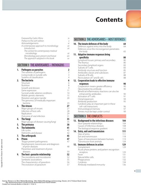 Medical Microbiology Mims Medical Microbiol Table Of Contents