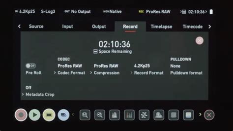 Sony FX3 ProRes RAW Via Atomos Ninja All Settings Explained