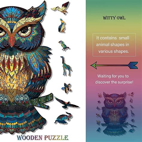 Houten Puzzels Voor Volwassenen Houten Dieren Vormige Puzzels Unieke