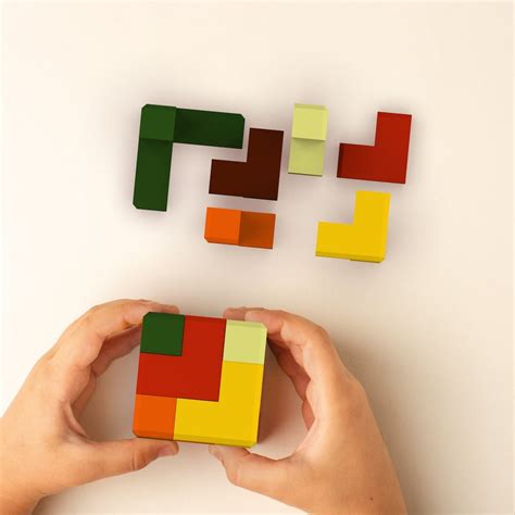 Geometric 3d Puzzle 3d Puzzle Cube Game 6 Pcs Puzzle For Game Lovers Special T Mind
