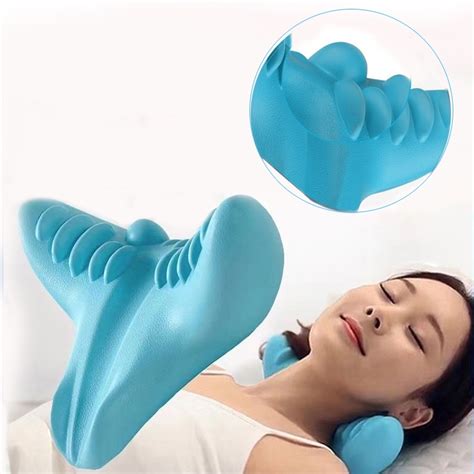 Neck Massage Pillow Portable Cervical Spine Massager Acupressure Relaxe