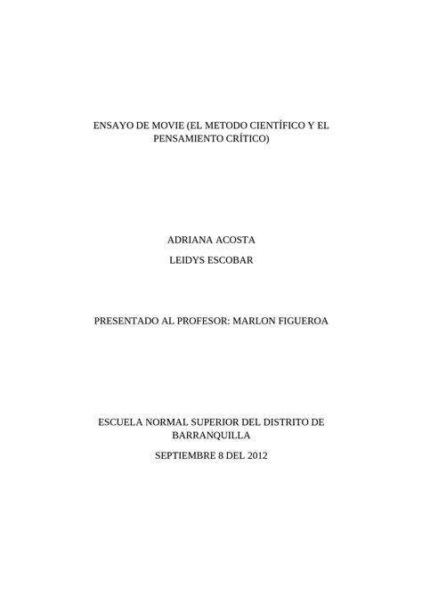 Cuadro Comparativo Del Metodo Cientifico Vs Metodo Es