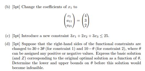 Problem Pt Consider The Following Problem Chegg Com