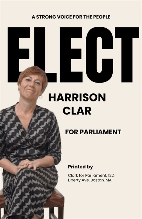Free Campaign Poster Templates Editable And Printable