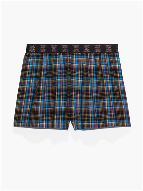 Tied Up Tartan Boxers In Blue And Green And Multi Savage X Fenty