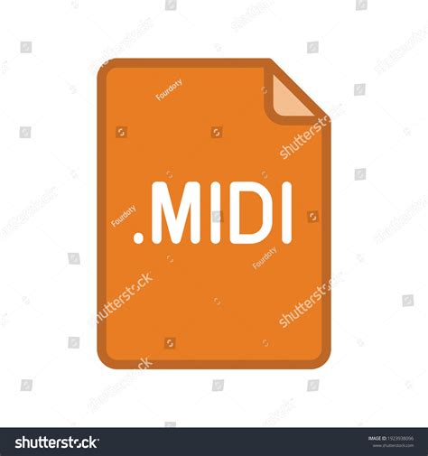 Midi File Format Filled Outline Icon Stock Vector Royalty Free Shutterstock