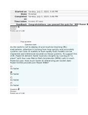 IBM Power E1050 Performance Quiz Features Benefits Course Hero