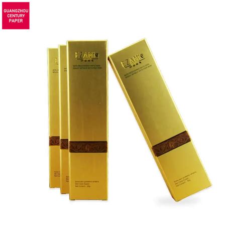 Gold Foil Uv Spot Cardboard Folding Carton Makeup Cosmetic Candle