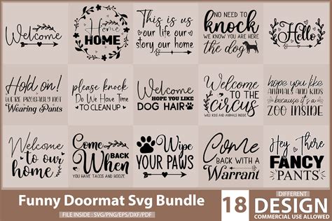 Funny Doormat Svg Bundle By Jasim Thehungryjpeg