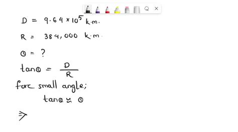 Solved Use The Small Angle Formula To Calculate The Angular Diameter