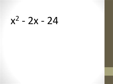 Factoring Quadratics Ex 3 Ppt