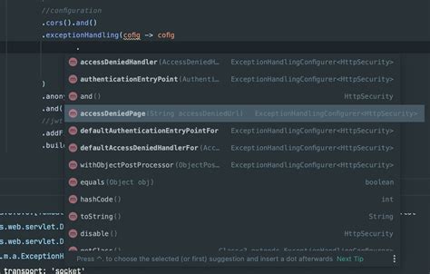 SpringSecurity ExceptionHandlingConfigurer