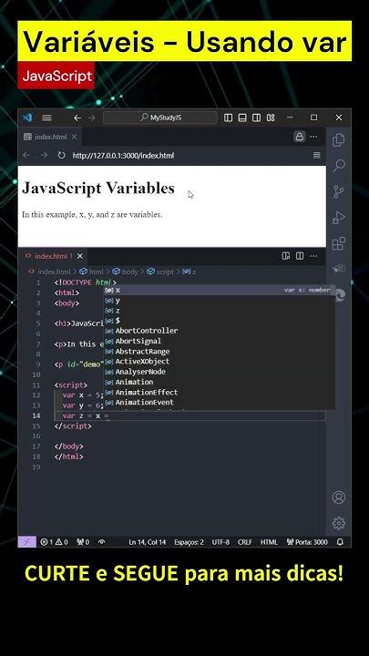 Javascript — Variáveis Usando Var Youtube