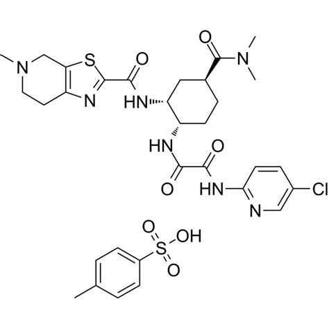 Edoxaban Tosylate Du 176b Cas 480449 71 6 Abmole Bioscience Edoxaban Tosylate Price