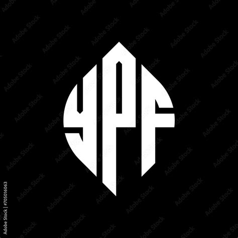 Ypf Circle Letter Logo Design With Circle And Ellipse Shape Ypf