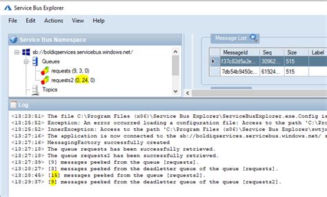 Sbe Is Confused About The Count Of Active And Deadletter Messages In 2 Queues That I Use · Issue