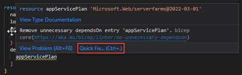 Linter 규칙 불필요한 Dependson 항목 없음 Azure Resource Manager Microsoft Learn