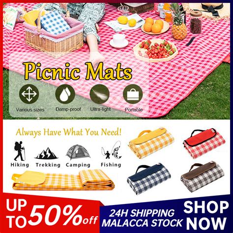 Outdoor Picnic Mat Campming Portable Folding Beach Mat Tents Lawn