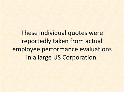 Performance Evaluation Quotes Ppt Science