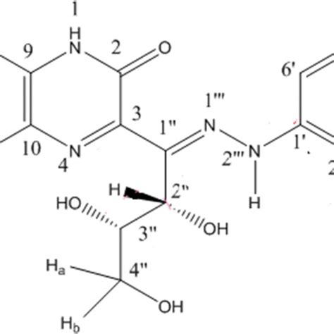 Structure 4 With Atom Labeling Scheme Download Scientific Diagram