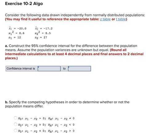 Solved Exercise 10 2 Algo Consider The Following Data Drawn Chegg
