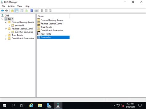 Windows Server DNS Server Set Forwarder Server World