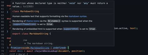 add a second diagnostics hover item using joyride r vscode