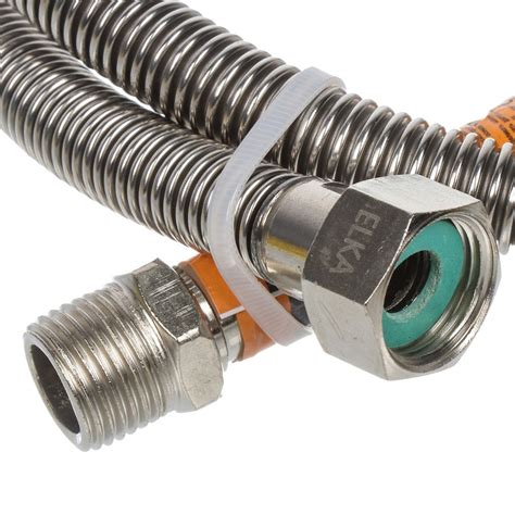 Подводка для газа 1/2"х1.2 м, г-ш, сильфон, ELKA в Москве: цены, фото ...