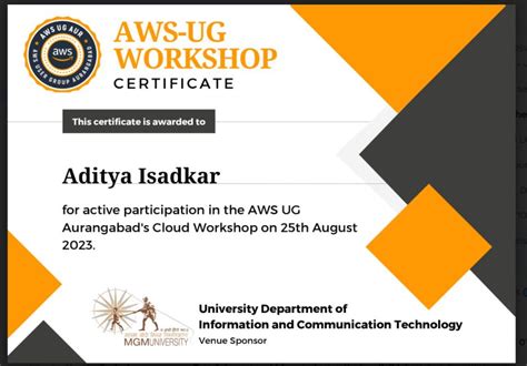 Aditya Isadkar On Linkedin Aws Cloudcomputing Workshopexperience