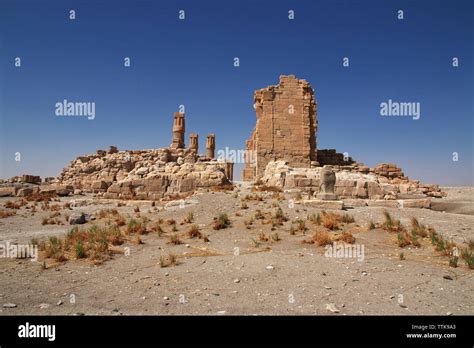 Ancient Egyptian Temple Of Tutankhamun In Nubia Stock Photo Alamy