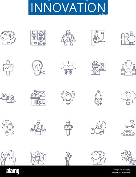 Innovation Line Icons Signs Set Design Collection Of Innovate Novel