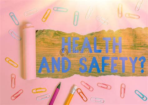 显示健康和安全的概念手写旨在防止工作场所事故的高清图片下载 正版图片503749878 摄图网